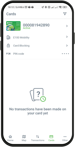 App for drivers-E100 Mobile